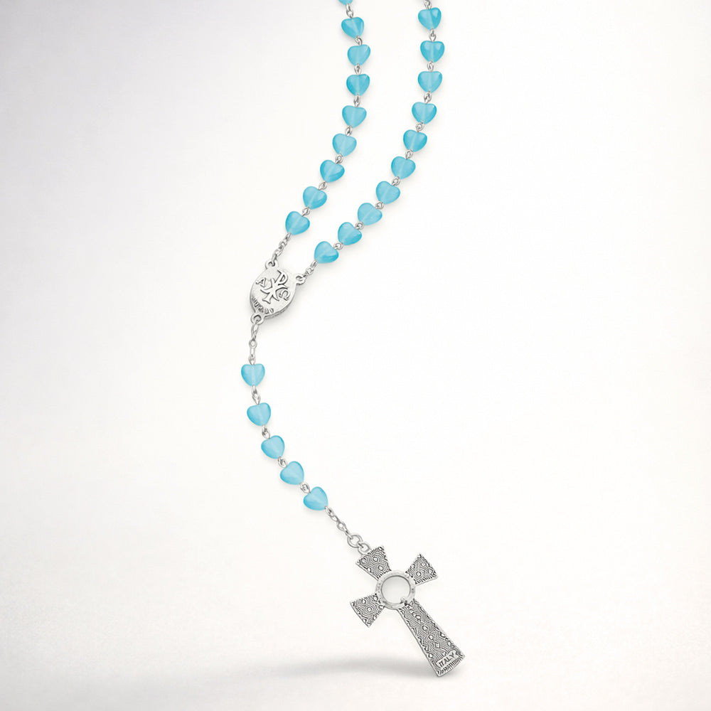 Baby Boy Baptism Rosary from the Vatican (case included)