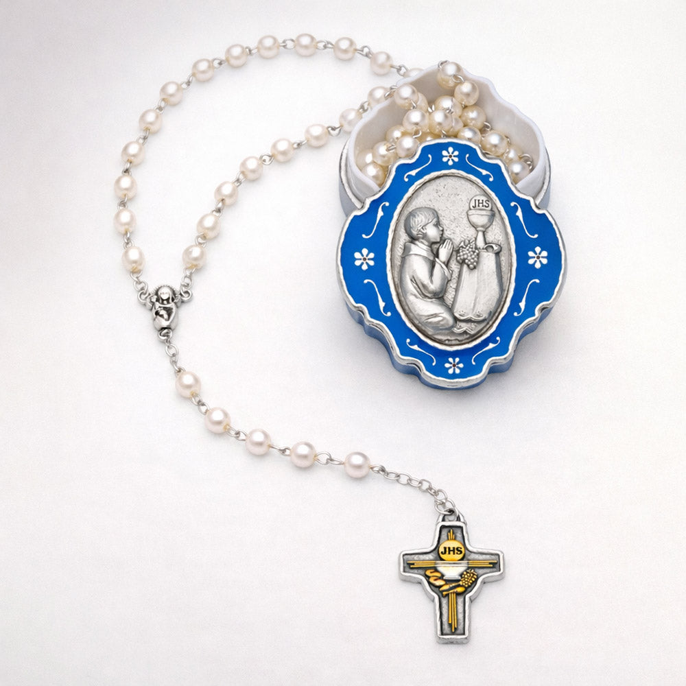 Boys First Communion Rosary from The Vatican (case Included)