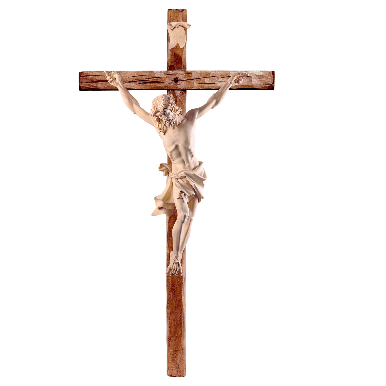 Christ of the Alps linden with straight cross | MONDO CATTOLICO