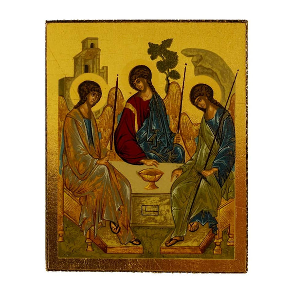 Wooden Icon of the Holy Trinity | MONDO CATTOLICO
