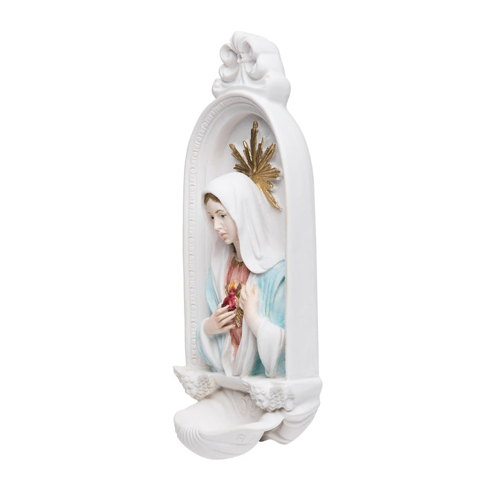 Marble Dust Holy Water Font of Our Lady of Tears | MONDO CATTOLICO