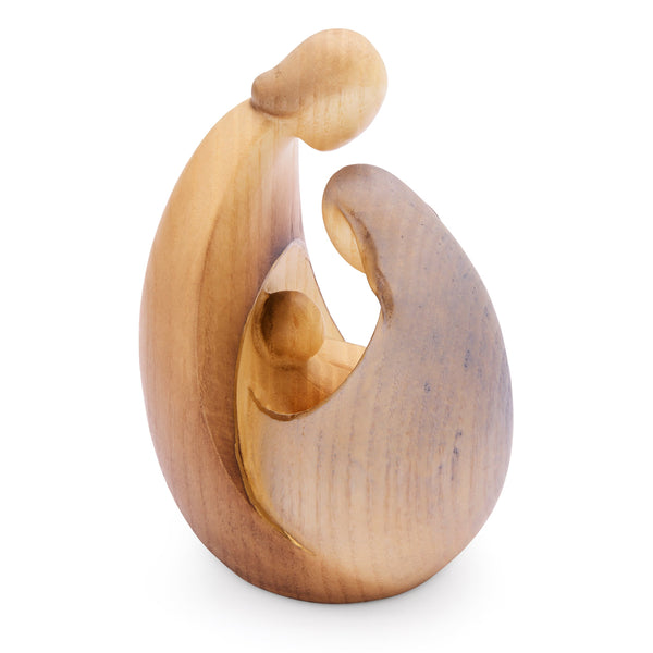 Modern Nativity Scene in Colored Maple Wood | MONDO CATTOLICO