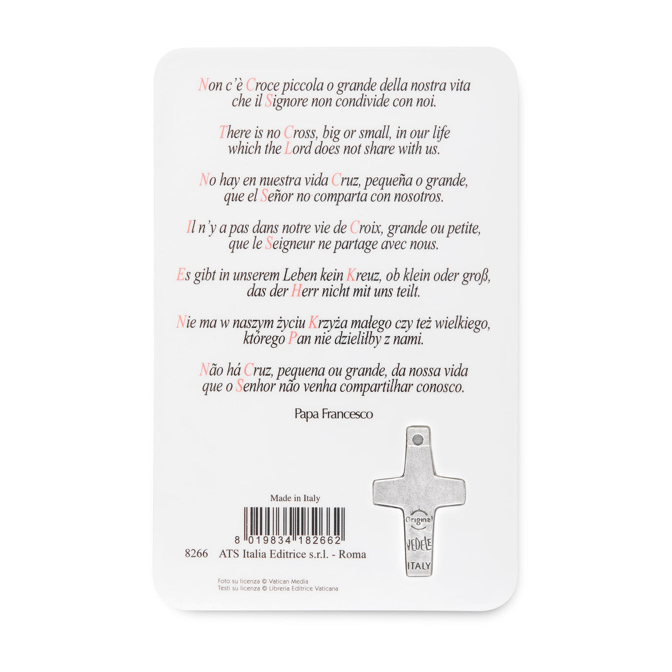 Plasticized Holy Card of Pope Francis with Jubilee 2025 Logo | MONDO ...