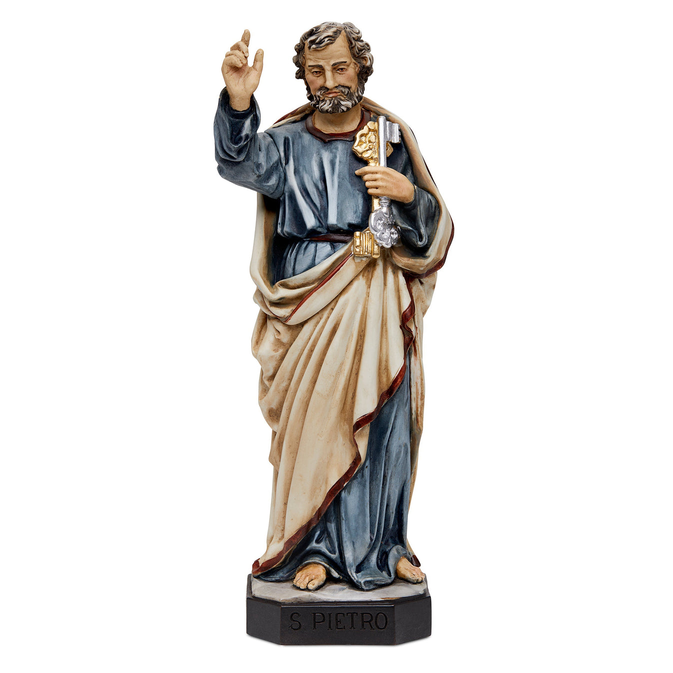 Resin Statue of St. Peter the Apostle With Keys | MONDO CATTOLICO