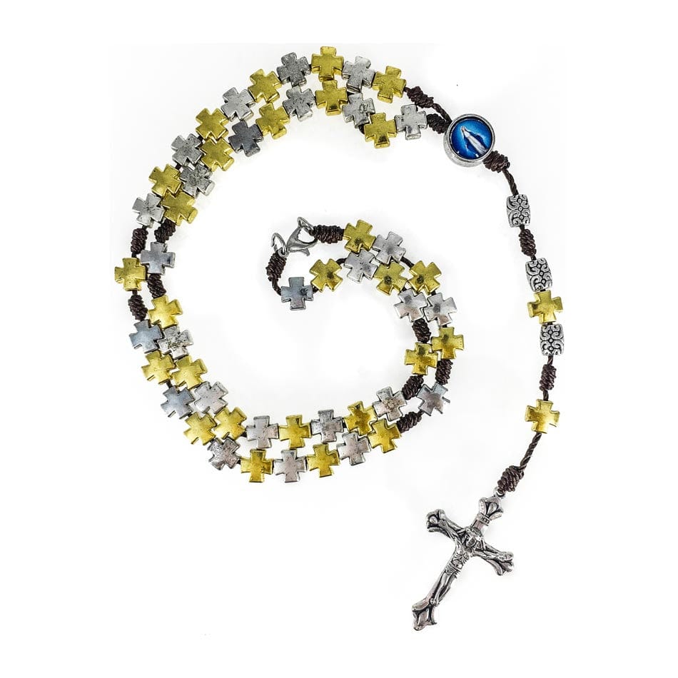 Rosary in Greek Cross Beads | MONDO CATTOLICO