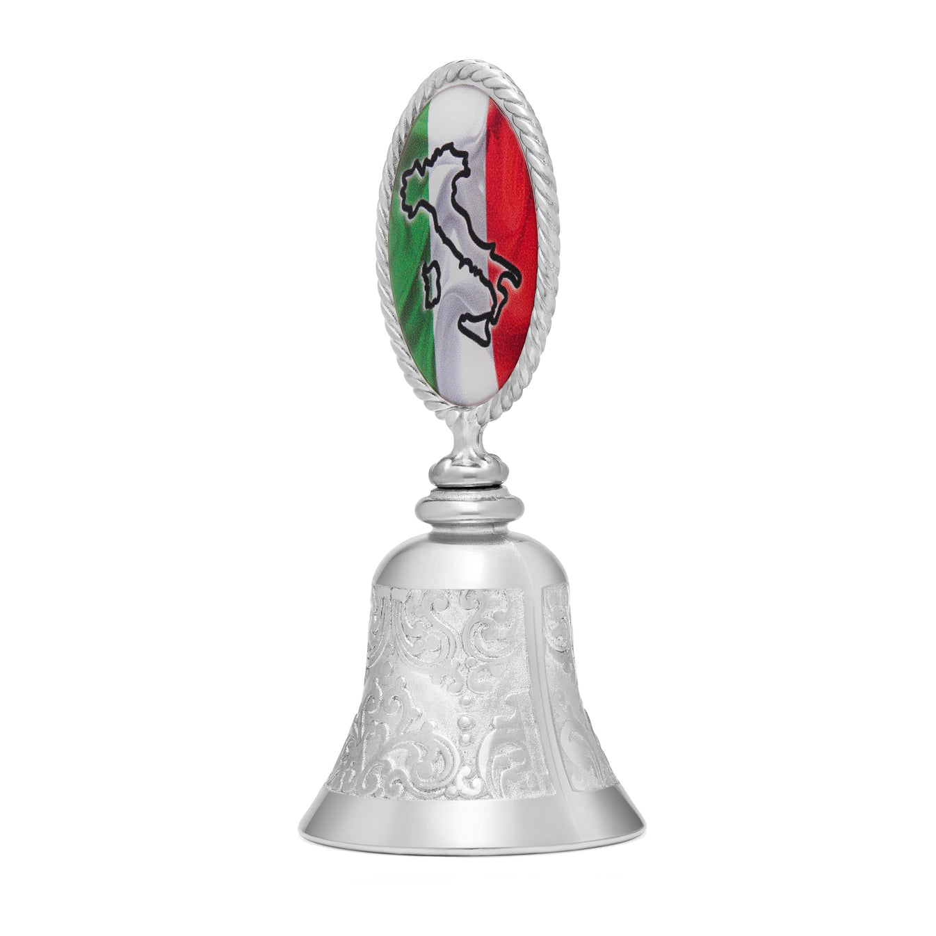 Souvenir Bell with Italian Flag and Rome's Monuments | MONDO CATTOLICO