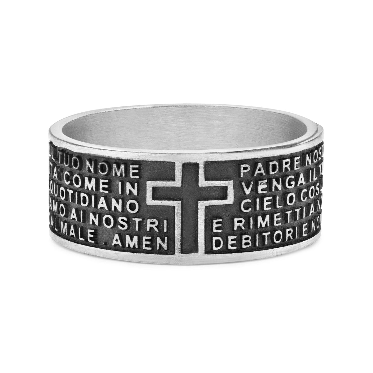 Sterling Silver "Our Father" Ring | MONDO CATTOLICO