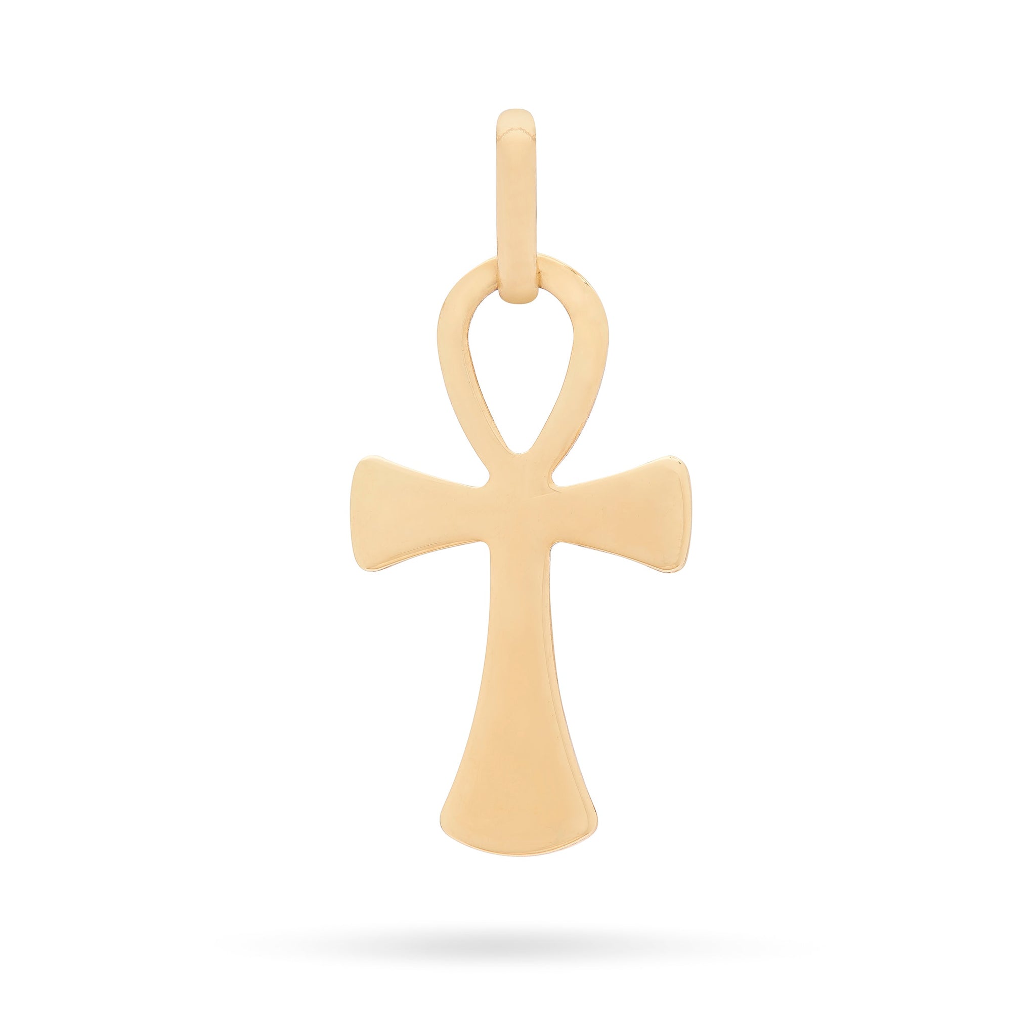 Yellow Gold Ankh Symbol Pendant | MONDO CATTOLICO