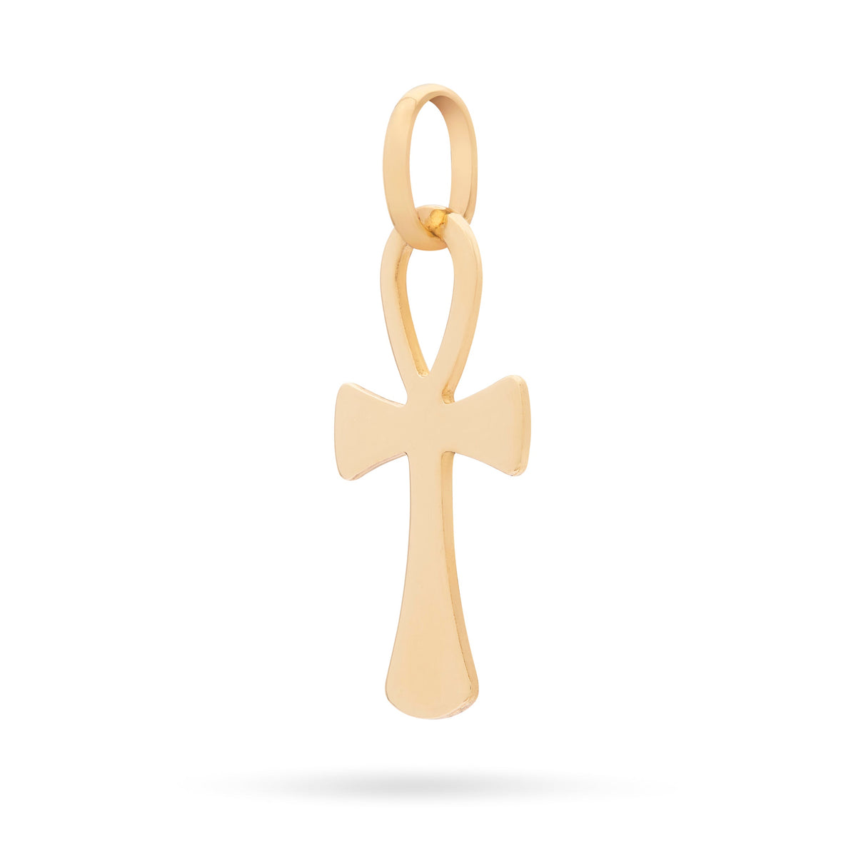 Yellow Gold Ankh Symbol Pendant | MONDO CATTOLICO